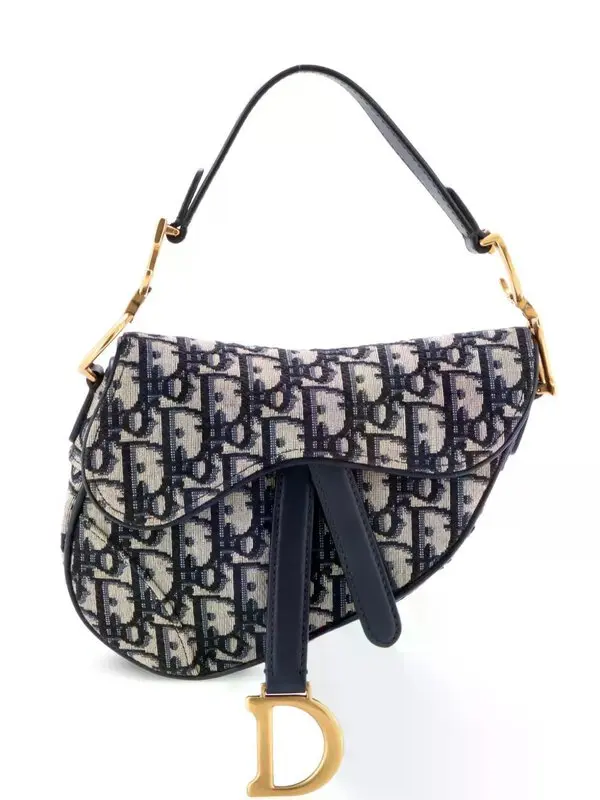 Dior Saddle Handbag Oblique Canvas Mini Shoulder Bag