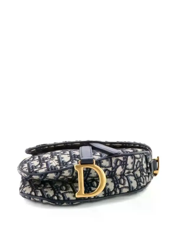 Dior Saddle Handbag Oblique Canvas Mini Shoulder Bag