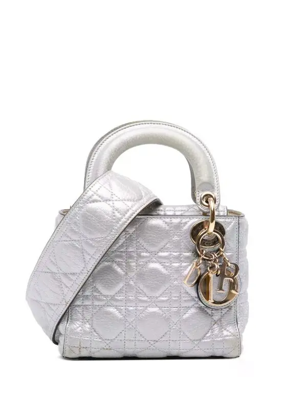 Dior 2017 Mini Lady Satchel - Silver