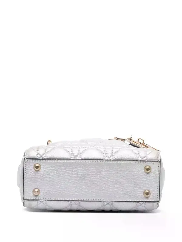 Dior 2017 Mini Lady Satchel - Silver