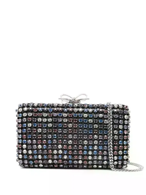 SELF-PORTRAIT Chainmail Crystal-embellished Mini Clutch