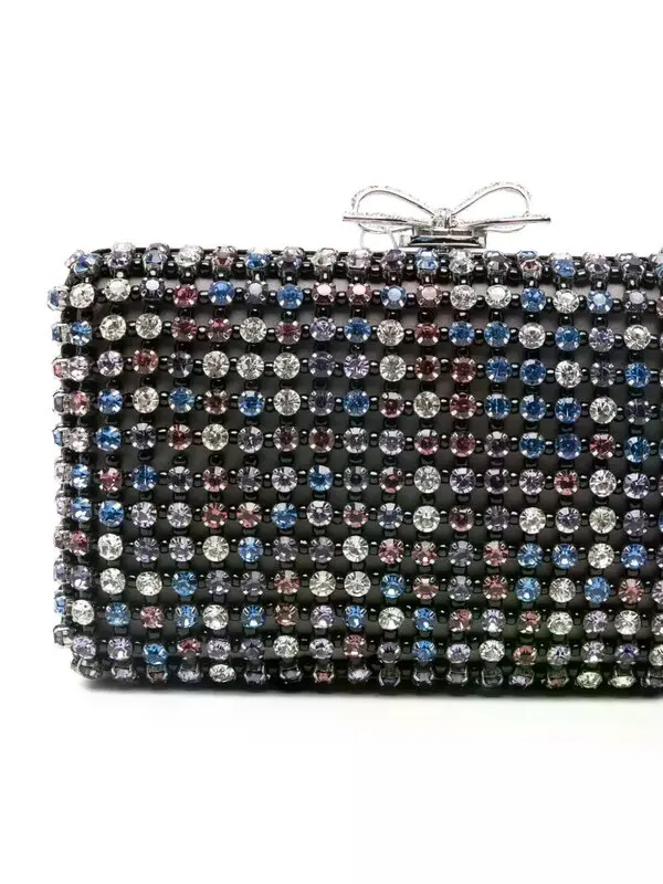 SELF-PORTRAIT Chainmail Crystal-embellished Mini Clutch