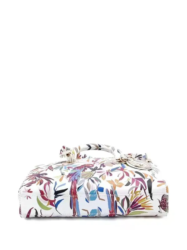 Dior Lady D-joy Printed Leather Medium Satchel - Multicolour