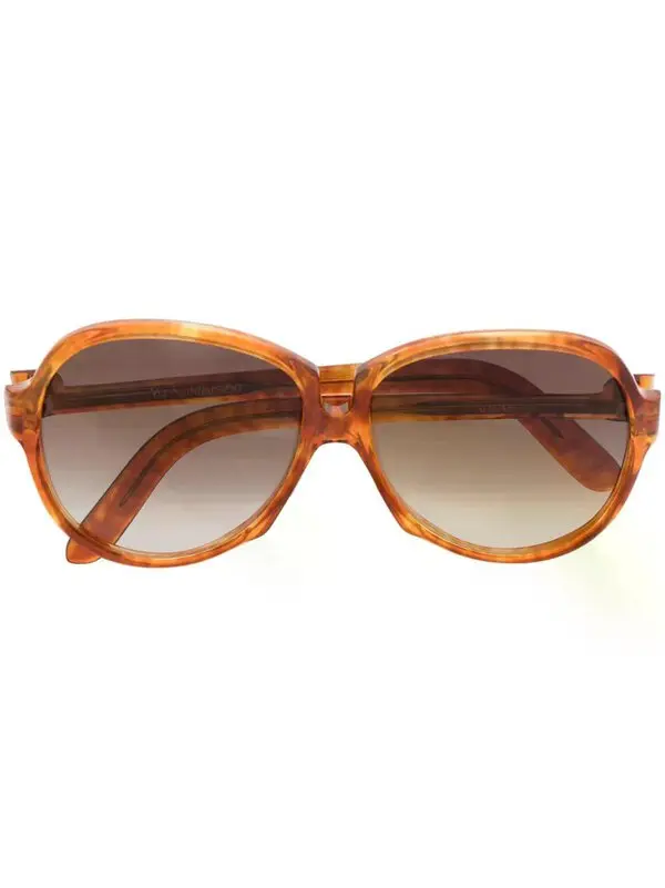 Saint Laurent Pre-owned 1970s Oval Sunglasses