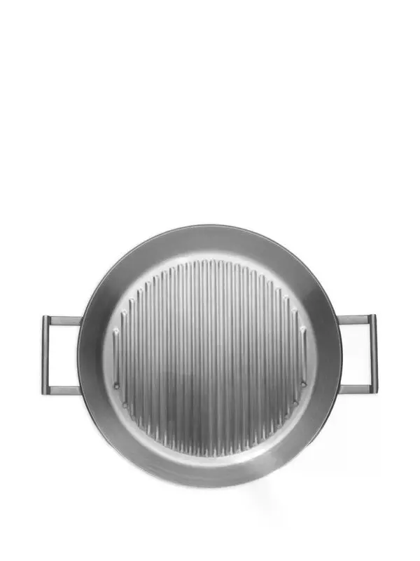 ALESSI Convivio Ribbed Handled Grill Pan - Grey