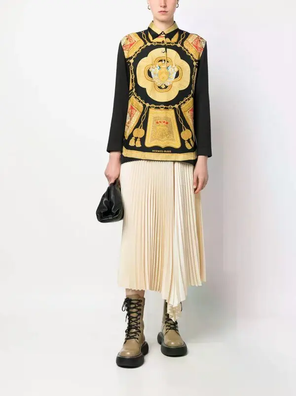Hermès 1990s Byzantine Print Silk Shirt