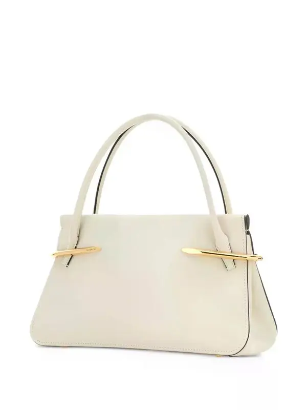 Givenchy Leather Tote Bag With Metal Detail - Neutrals