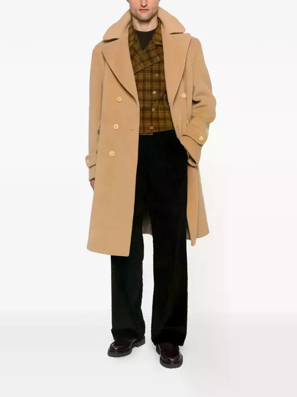 ROMEO GIGLI 1990s Double-breasted Coat - Brown
