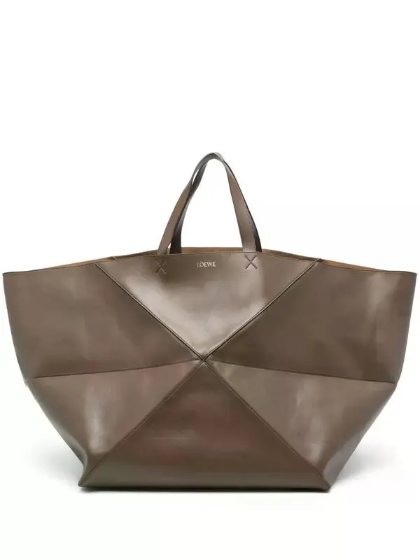 Loewe Xl Puzzle Fold Tote Bag - Brown