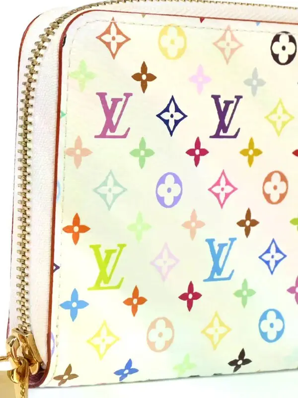 LOUIS VUITTON 2013 X Takashi Murakami Zippy Wallet - White