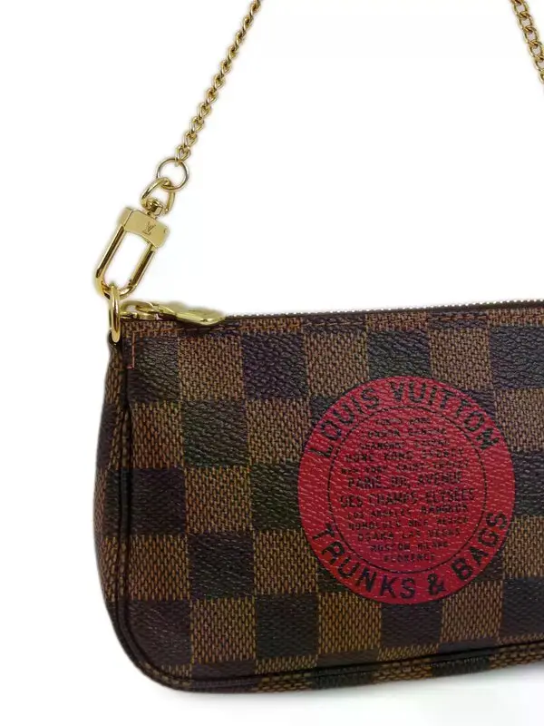 LOUIS VUITTON 2008 Mini Pochette Accessoires Clutch Bag - Brown
