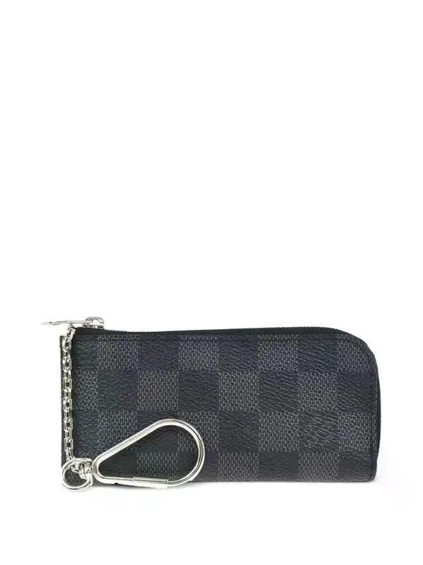 LOUIS VUITTON 2016 Pochette Clés Wallet - Black