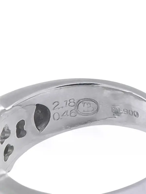 LB EXCLUSIVE Platinum Diamond Sapphire Ring