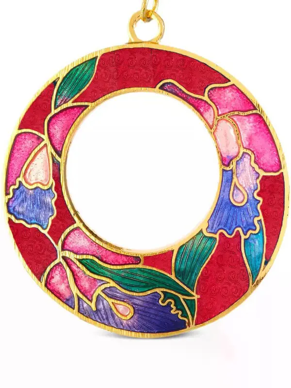 SUSAN CAPLAN 1980s Floral Embellishment Earrings