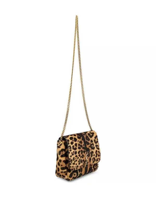 Saint Laurent Kate Animal-print Shoulder Bag