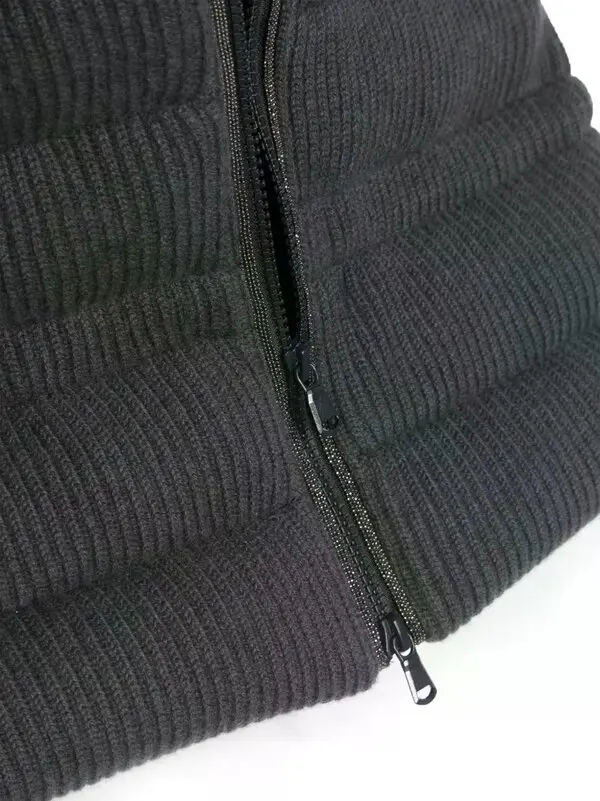 Brunello Cucinelli Padded Cashmere Ribbed Scarf