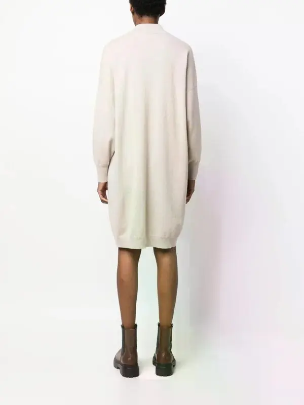 Brunello Cucinelli Stud-detail Cashmere Knitted Dress