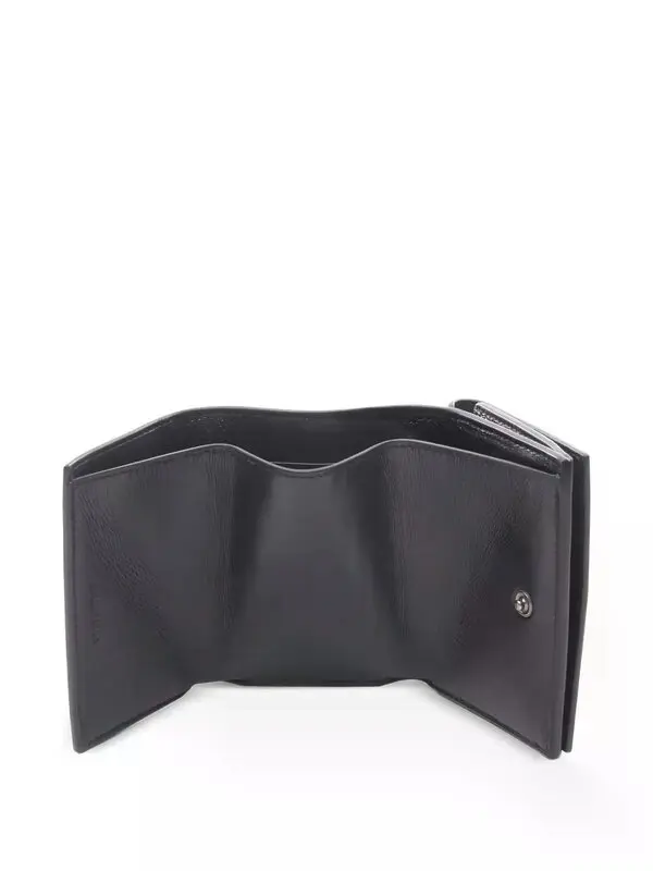 Balenciaga 2020s Mini Tri-fold Leather Wallet