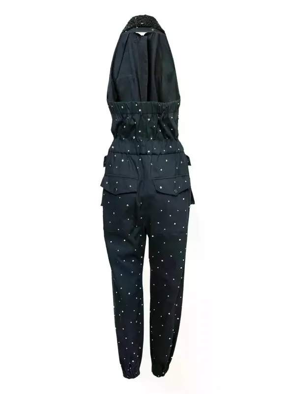Miu Miu 2017 Halter Neck Bead-embellishment Jumpsuit