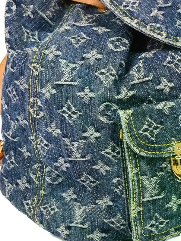 LOUIS VUITTON Pre-owned 2006 Monogram Denim Backpack - Blue
