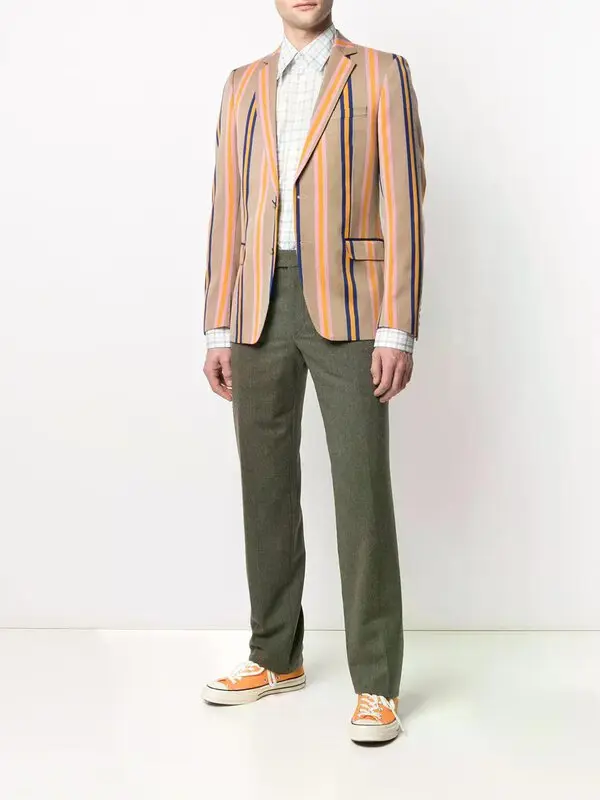 WALTER VAN BEIRENDONCK Sharp Stripe-print Blazer