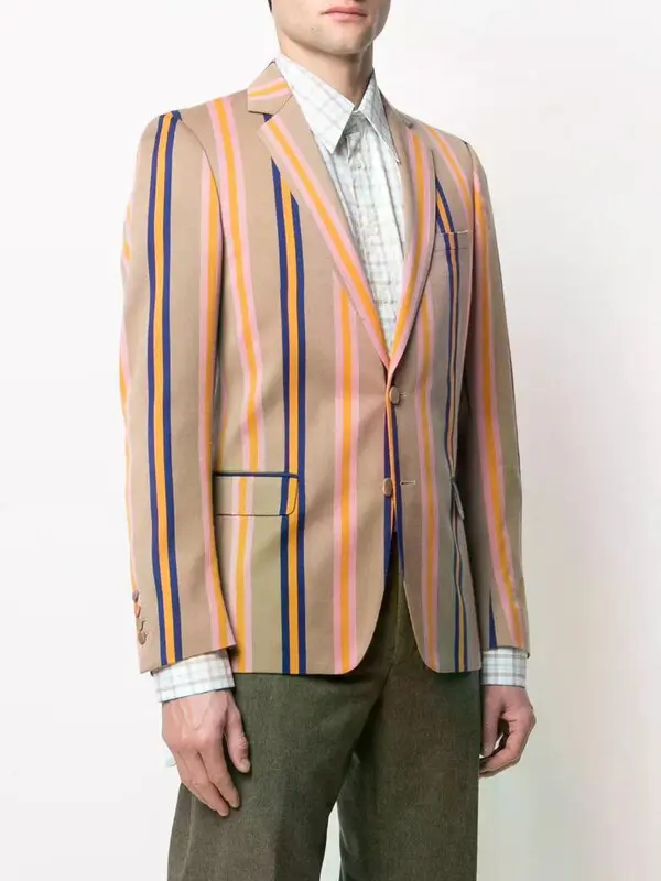 WALTER VAN BEIRENDONCK Sharp Stripe-print Blazer