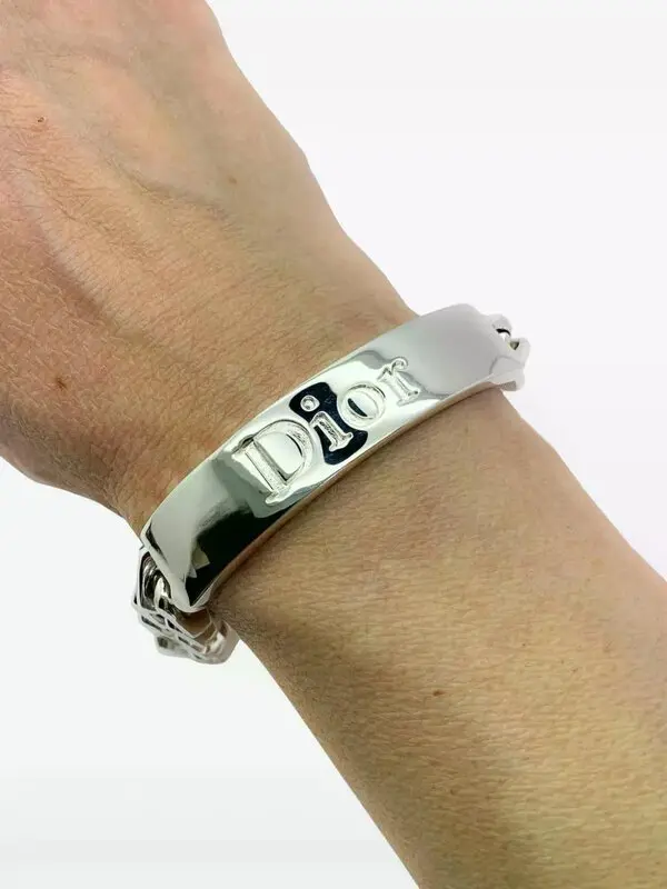 Dior 2000s Chunky-logo Id Bracelet