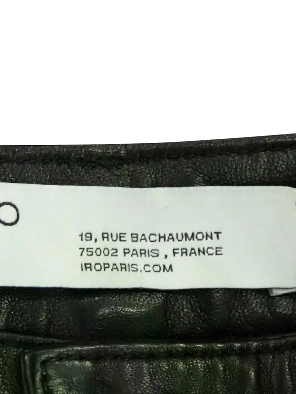 IRO PARIS Pleated Leather Trousers