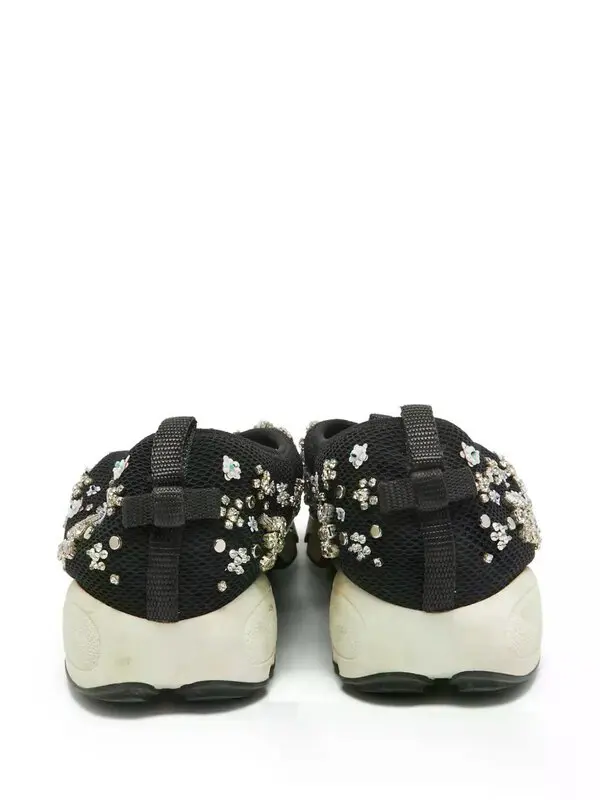 Dior Floral Embellished Mesh Sneakers