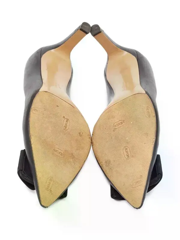 FERRAGAMO 80mm Vara Bow Pumps