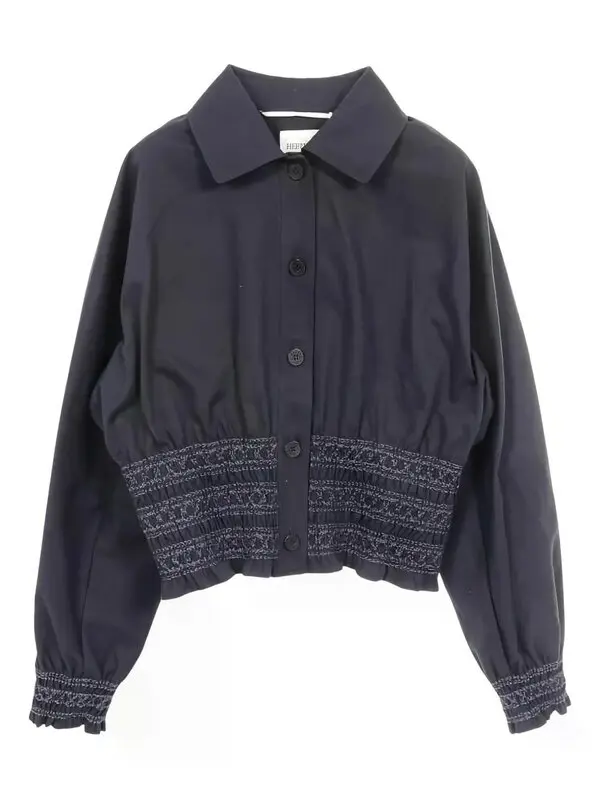 Hermès Embroidered Smocked Jacket