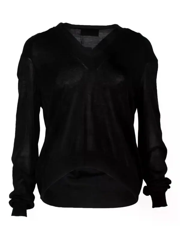 Givenchy V-neck Cotton Blend Sweater