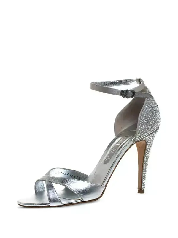 GINA 2024 110mm Crystal-embellished Sandals