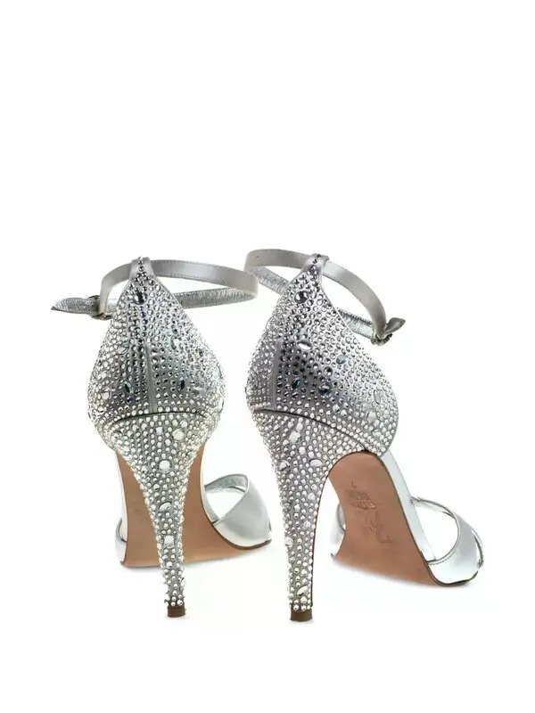 GINA 2024 110mm Crystal-embellished Sandals