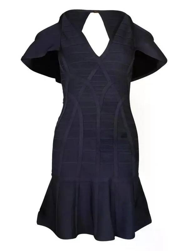 Herve Leger Bandage Flared Mini Dress
