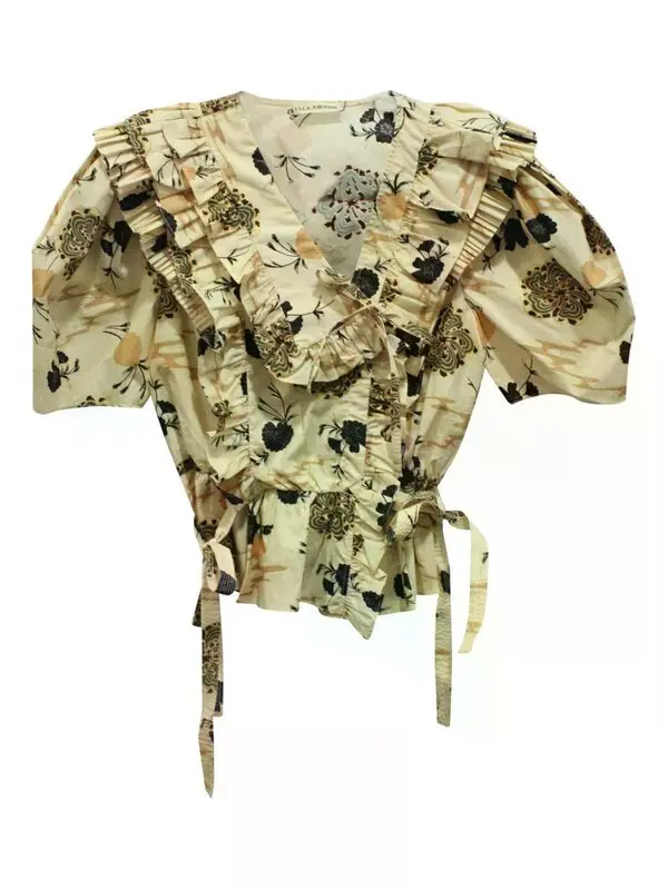 Ulla Johnson Floral-print Ruffled Blouse