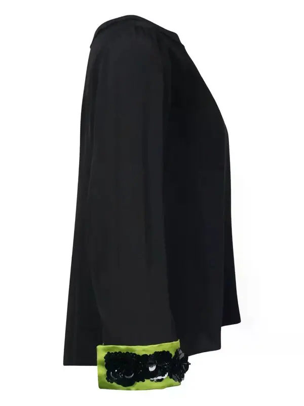 Prada Embellished Silk Blouse