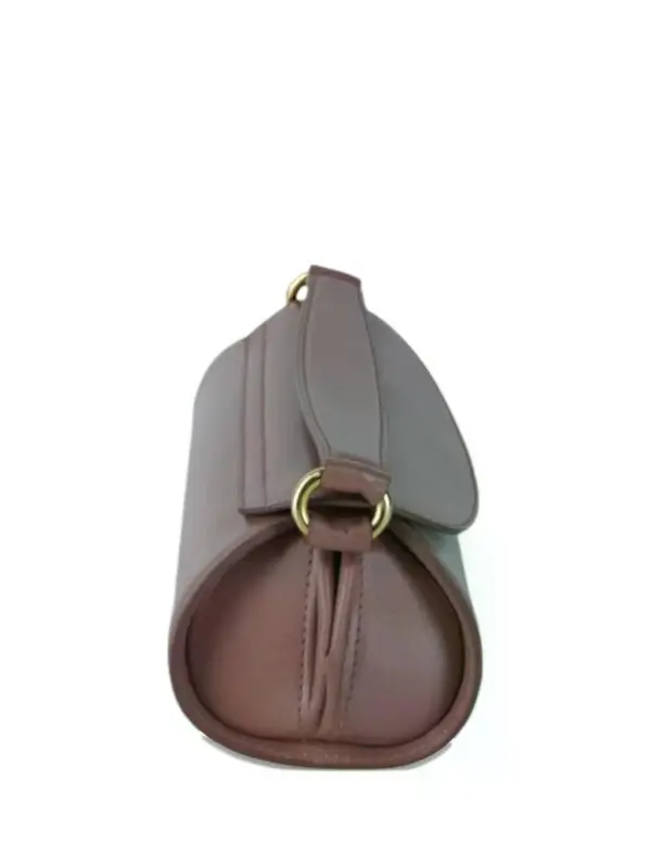 JIL SANDER Cannolo Leather Crossbody Bag - Brown