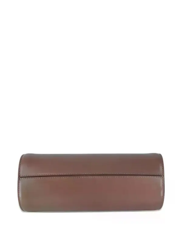 JIL SANDER Cannolo Leather Crossbody Bag - Brown