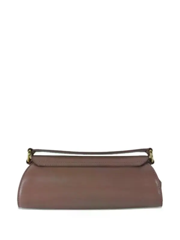 JIL SANDER Cannolo Leather Crossbody Bag - Brown