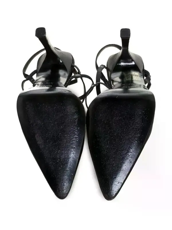 Gucci Satin Pointed Toe High Heel Pumps