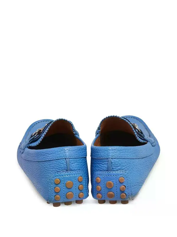 Gucci Horsebit Leather Loafers - Blue