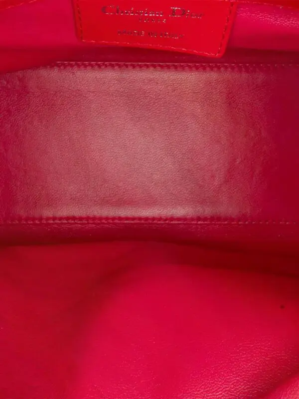 Dior Lambskin Cannage Lady Satchel - Orange