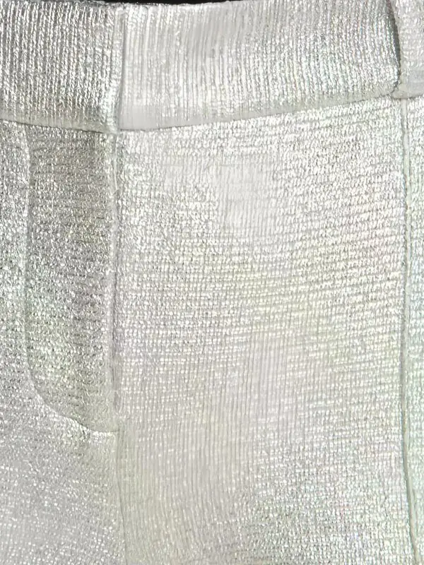 Diane Von Furstenberg Metallic-effect Tailored Shorts