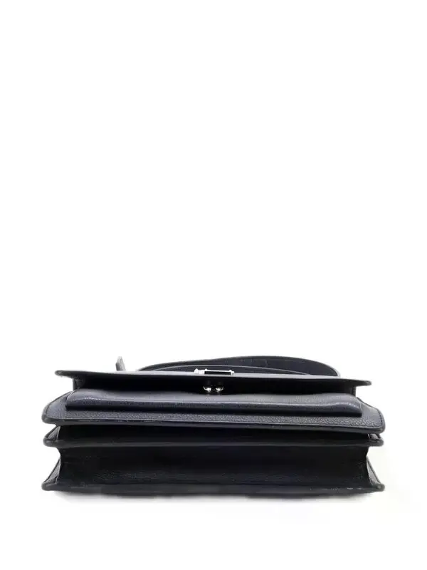 Saint Laurent Sunset Satchel Leather Medium Crossbody Bag