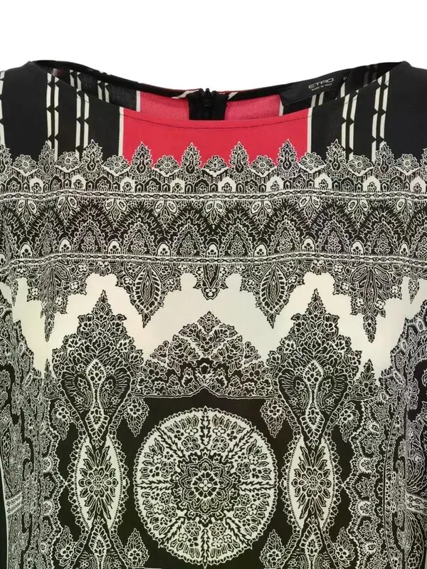 Etro Patchwork Silk Blouse