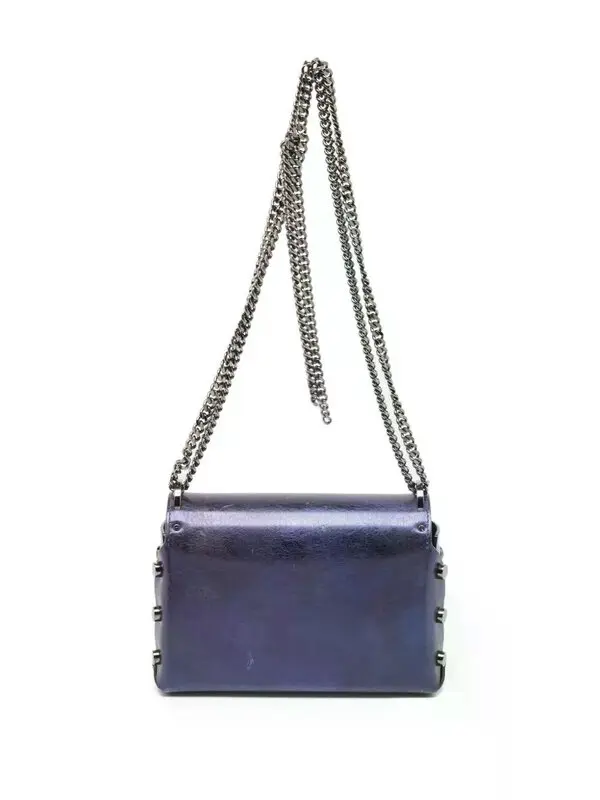 JIMMY CHOO Metallic Leather Shoulder Bag