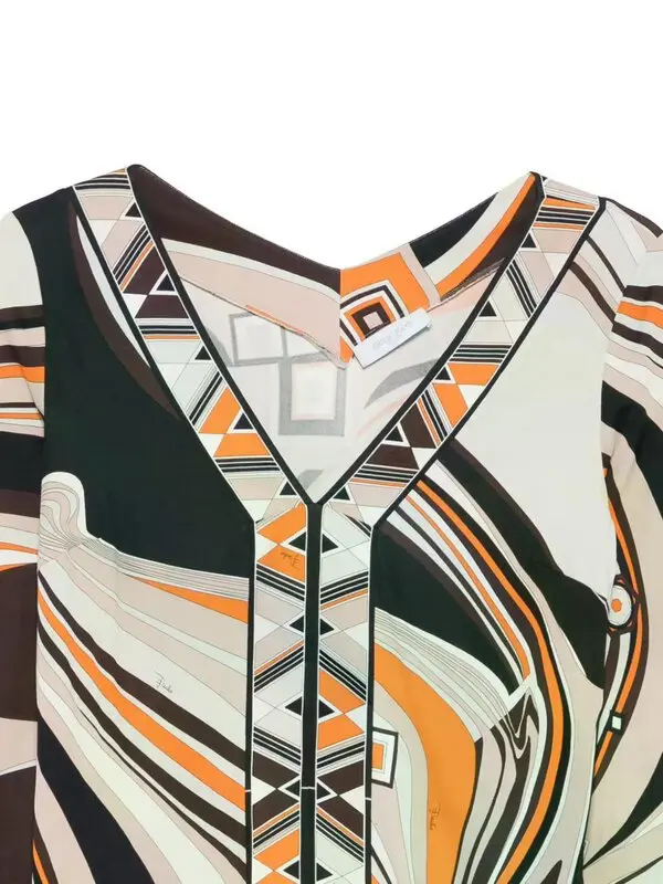 Emilio Pucci 2000s Geometric-print Dress