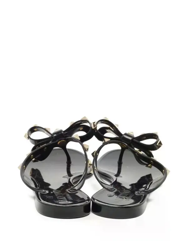 Valentino Garavani Rockstud Flip Flops - Black