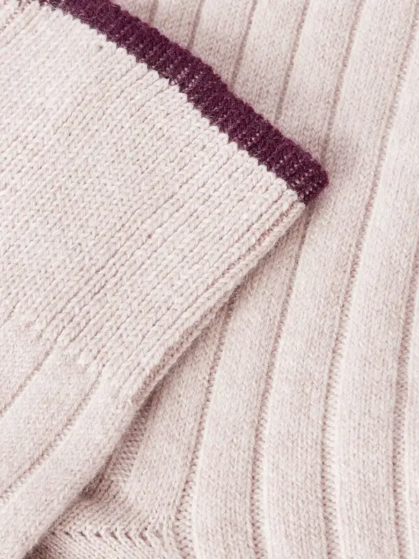 Brunello Cucinelli Ribbed Cashmere Socks